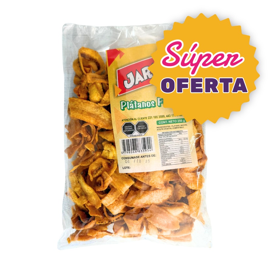 BOTANA PLATANO JARYS 250GR – Súper La Violeta