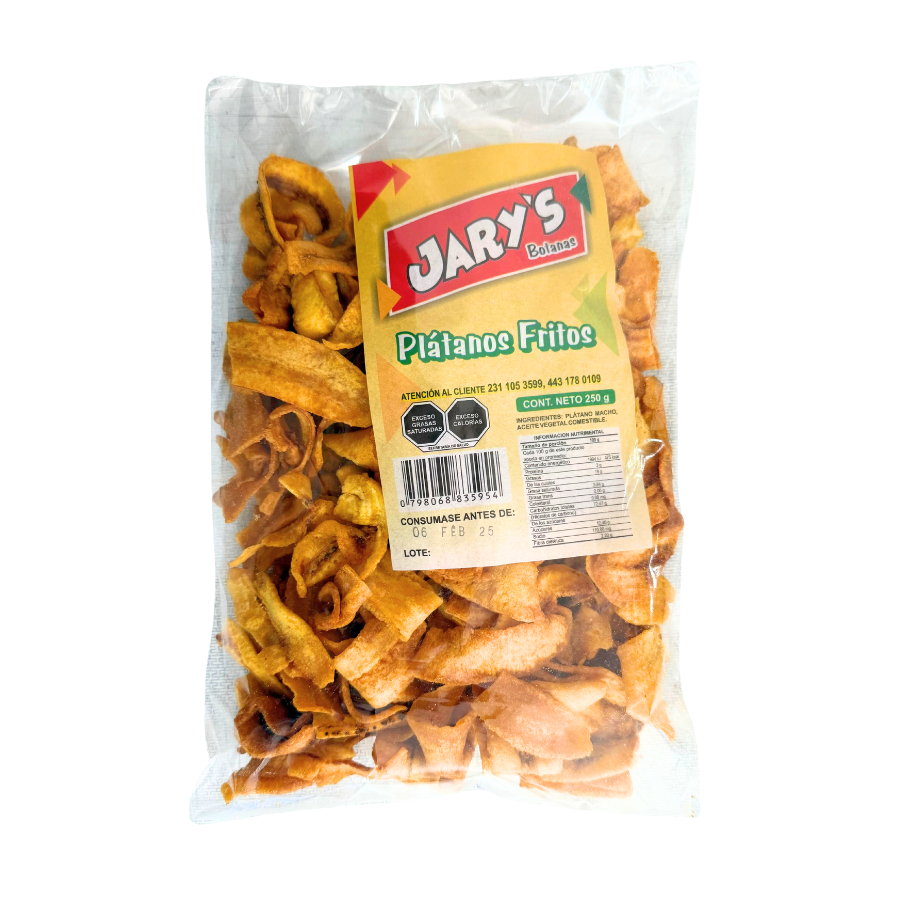 Botana Plátanos fritos Jary's 250 gr – Súper La Violeta
