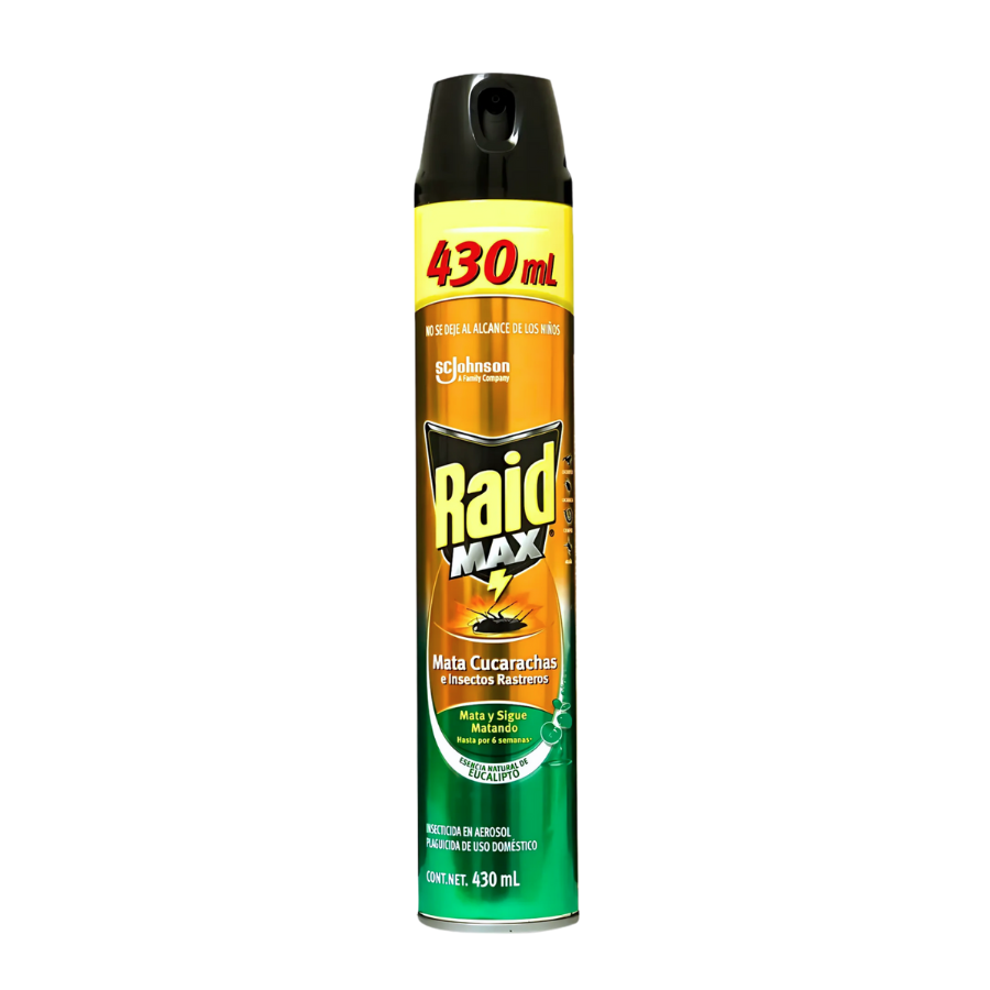 INSEC. RAID AEROSOL EUCALIPTO 430ML MAX – Súper La Violeta