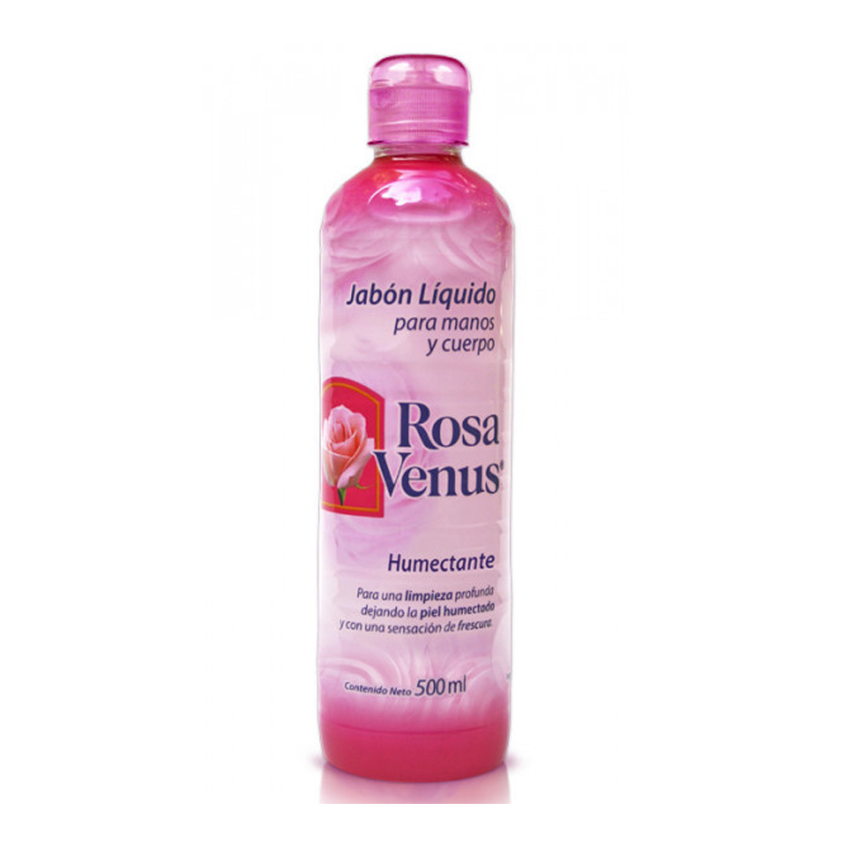 Jabón de Tocador Rosa Venus Rosa Líquido 500 ml. – Súper La Violeta