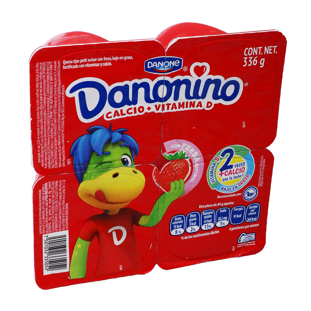 Yoghurt Danone Danonino 336 GR Fresa Max – Súper La Violeta